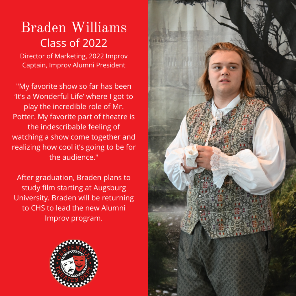 Thank you to our Class of 2022 Seniors! - Centennial Theatre Department ...