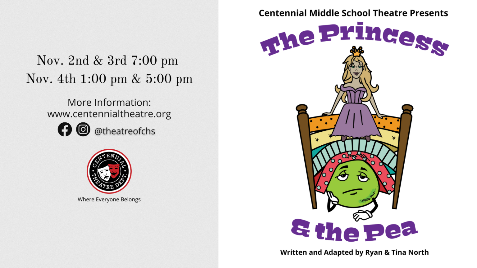 The Princess & The Pea - Centennial Theatre Department - Circle Pines, MN